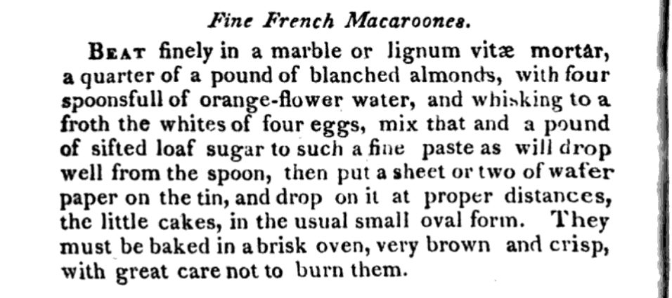 Fine French Macaroones – History in the Making