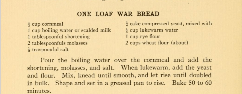War Bread – History in the Making