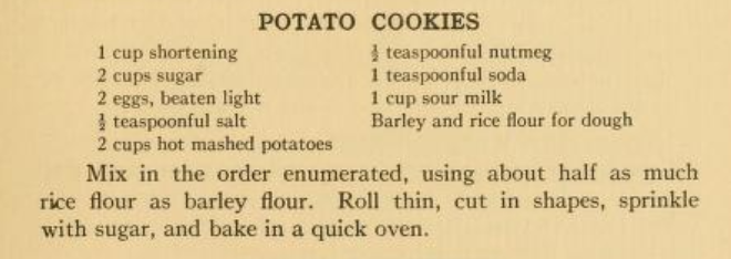 Potato Cookies – History in the Making